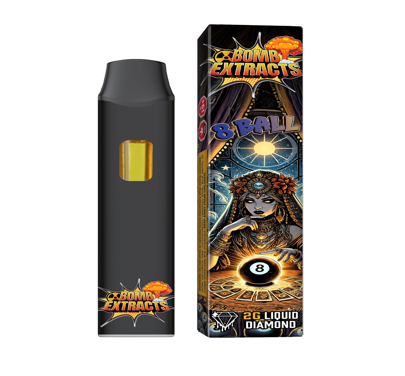 THC Disposable Vape Pen – Indica- BombExtract - 2 G - FunGuyz Magic ...