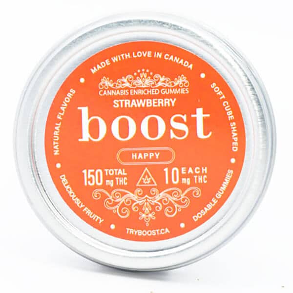 Boost Edibles Gummy - Strawberry 150mg THC - Healing Empire